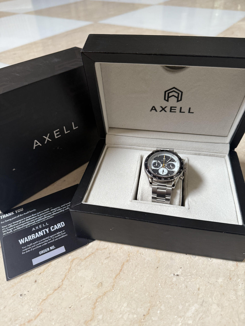 Pitstop Luxury Watch Reverse Panda Steel Strap Racing Timepiece ...